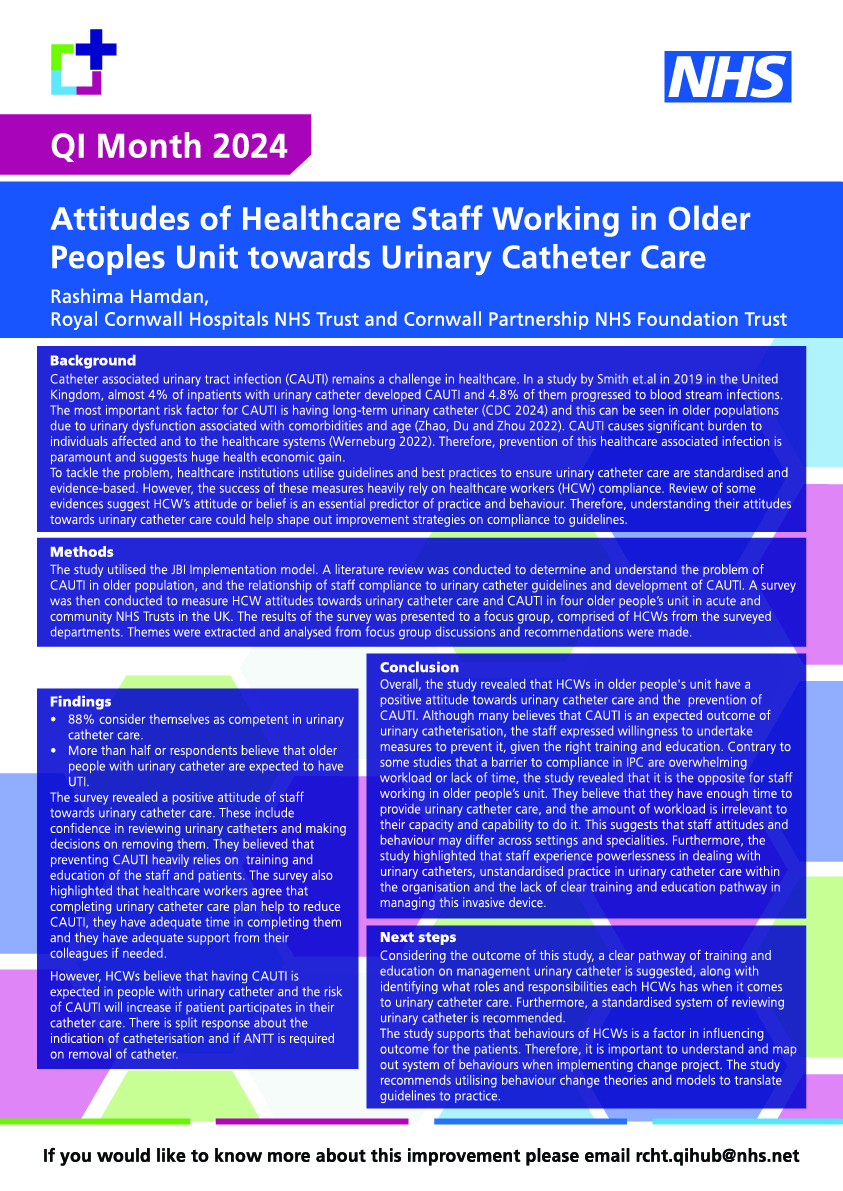 RCHT QI - Attitudes of healthcare staff working in older peoples unit ...