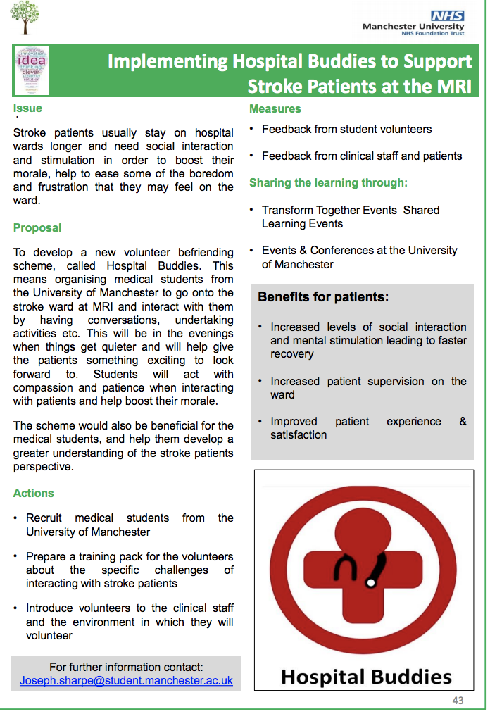 Introducing Buddies to support Stroke Patiernts | Fab NHS Stuff Introducing Buddies to support Stroke Patiernts | Fab NHS Stuff