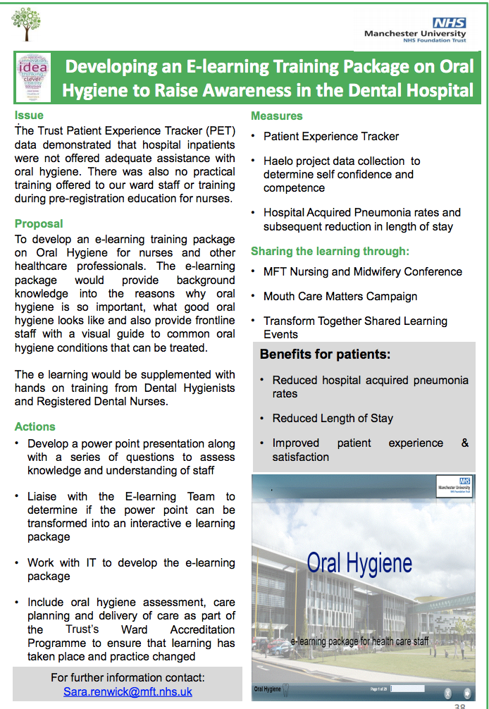 Oral Health - Elearning Package | Fab NHS Stuff