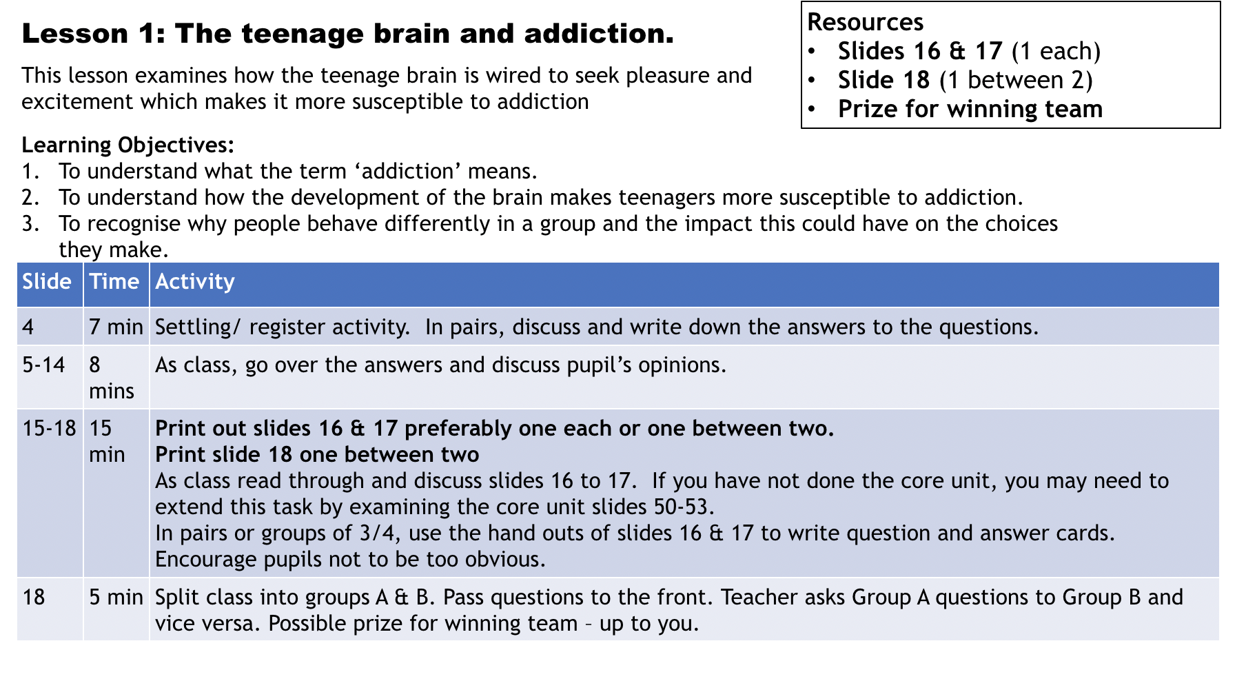 The effect of drugs on the teenage brain. | Fab NHS Stuff