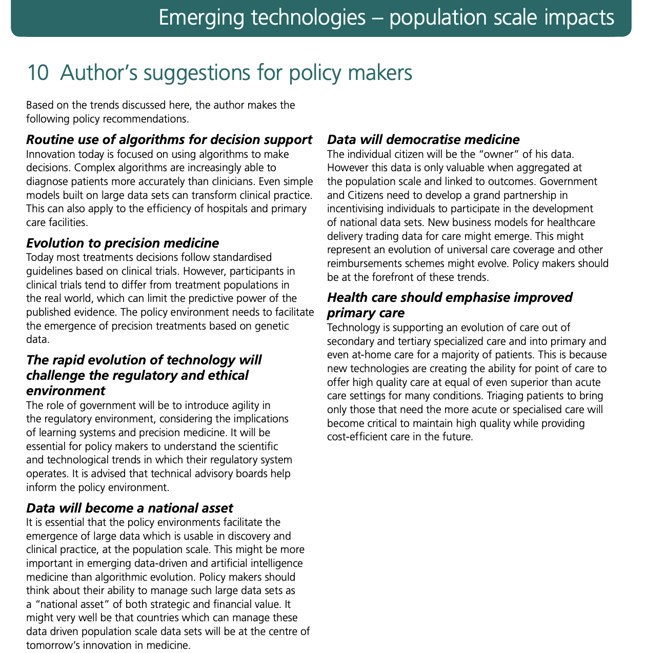 Chapter 11 Emerging technologies - population scale impacts | Fab NHS Stuff