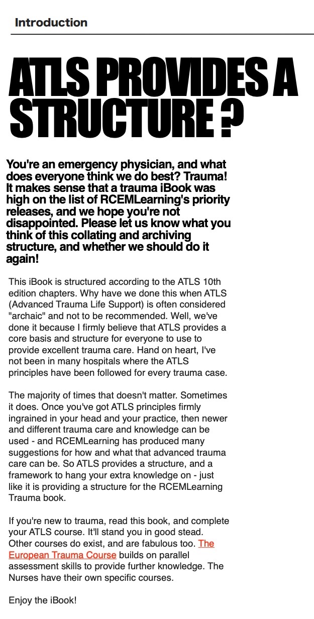 Trauma for All | Fab NHS Stuff