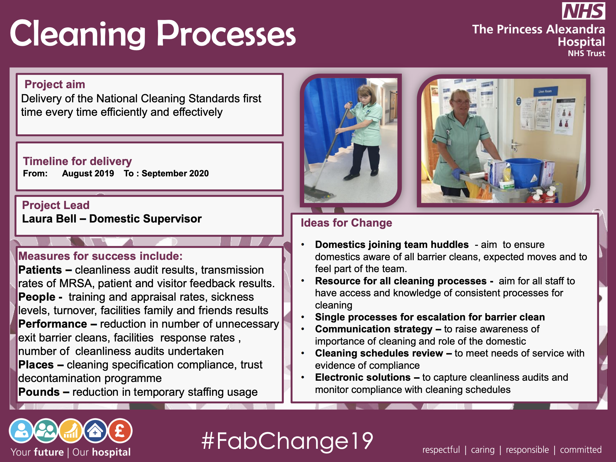 Domestic and Housekeeping - @QualityFirstPAH | Fab NHS Stuff