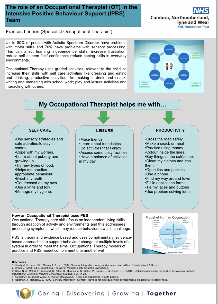 The role of an Occupational Therapist in Intensive Positive Behaviour ...