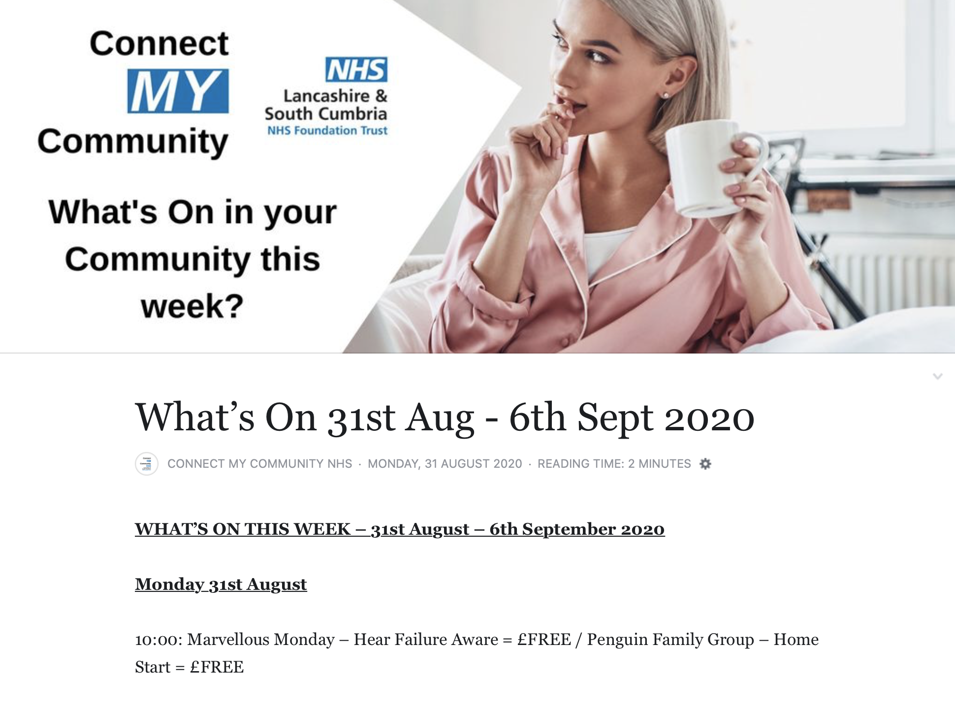 Connect my community | Fab NHS Stuff