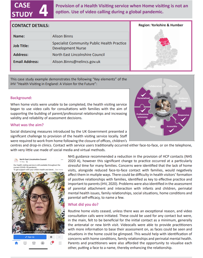 HV Use of video calling during a global pandemic | Fab NHS Stuff