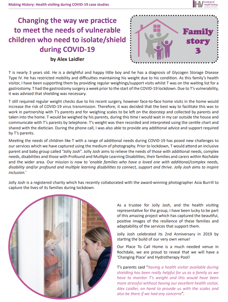 HV- meeting the needs of vulnerable shielding children | Fab NHS Stuff
