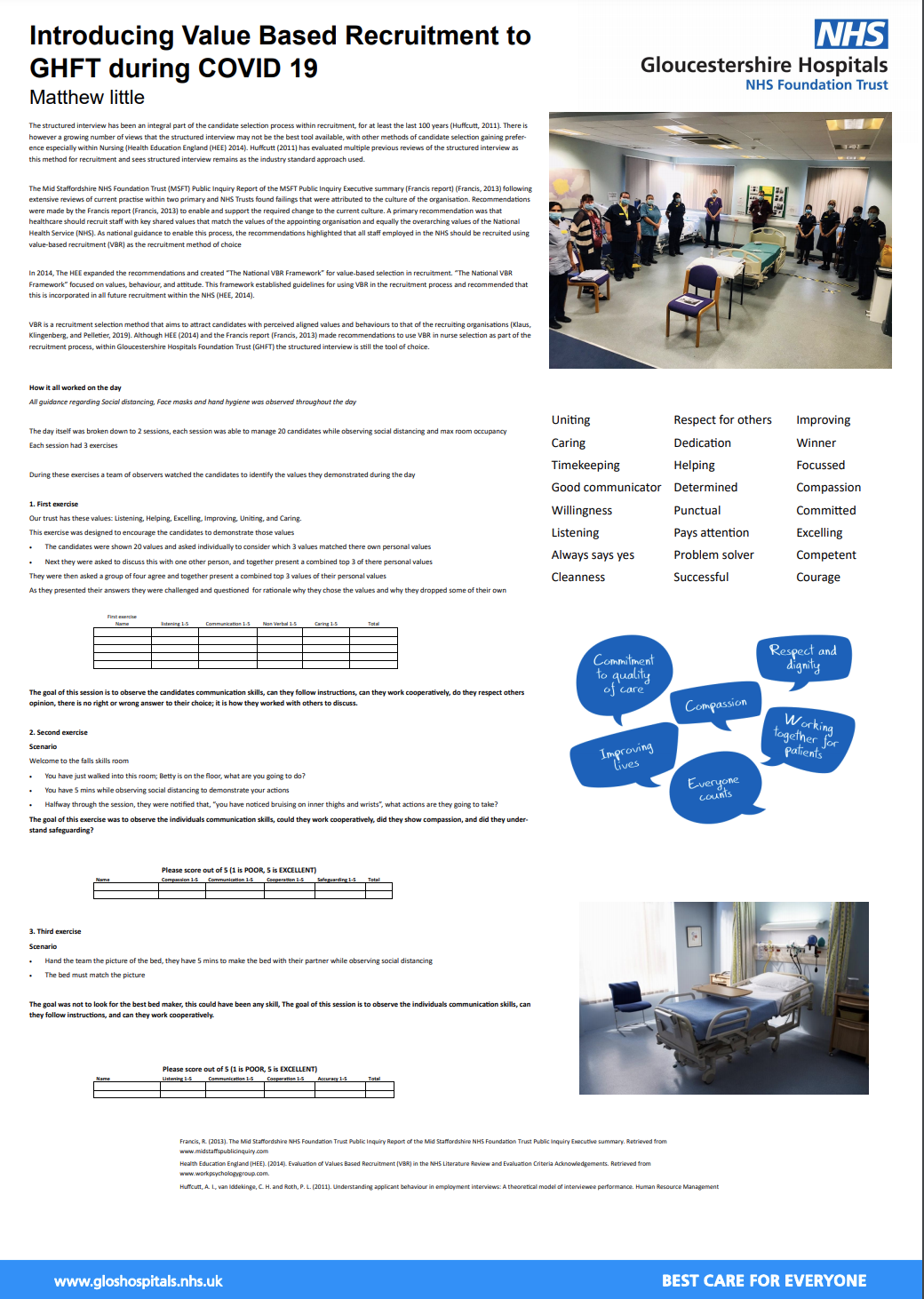 Introducing Value Based Recruitment to GHFT during COVID 19 | Fab NHS Stuff
