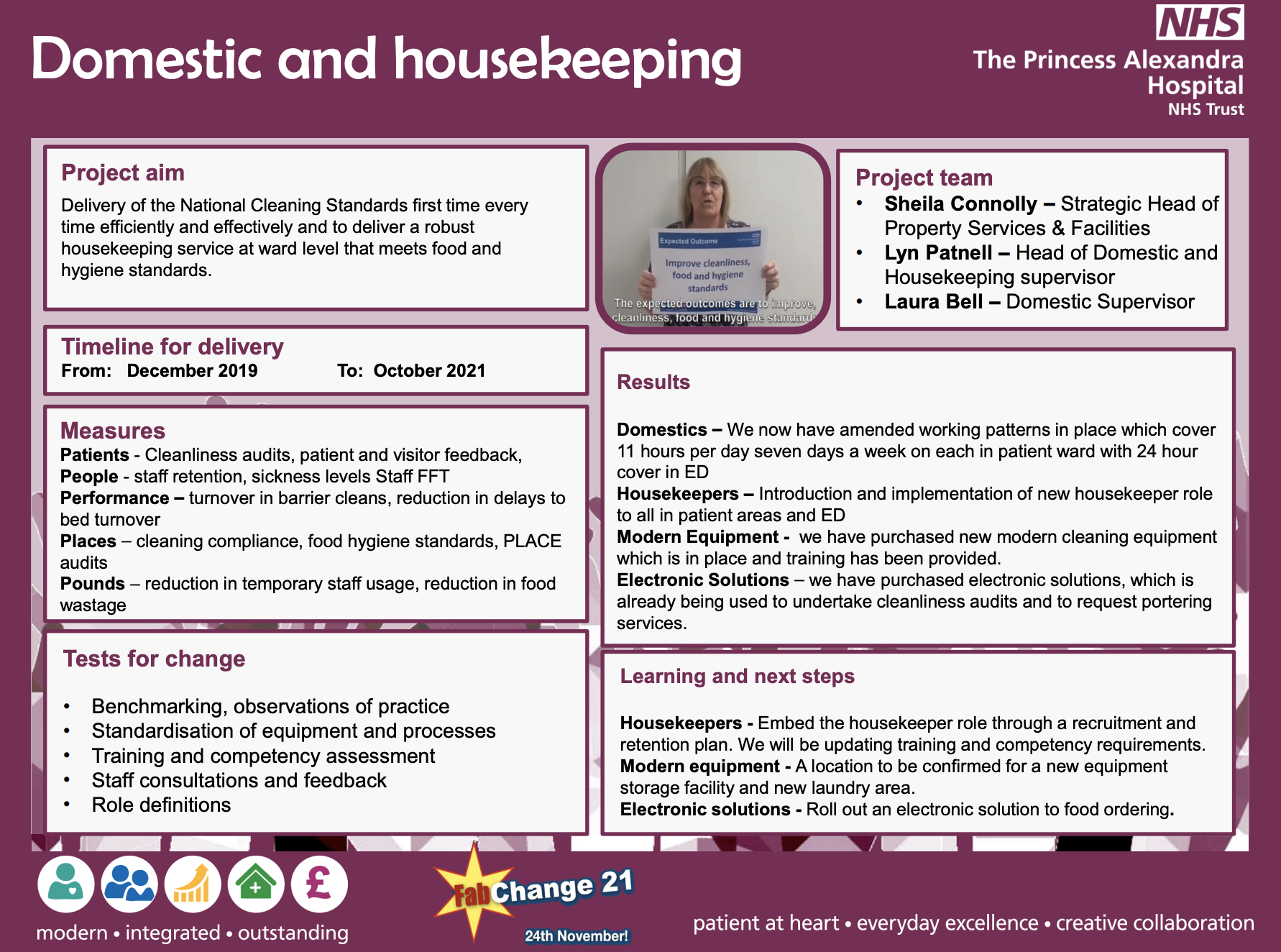 PAHT Domestic and housekeeping | Fab NHS Stuff