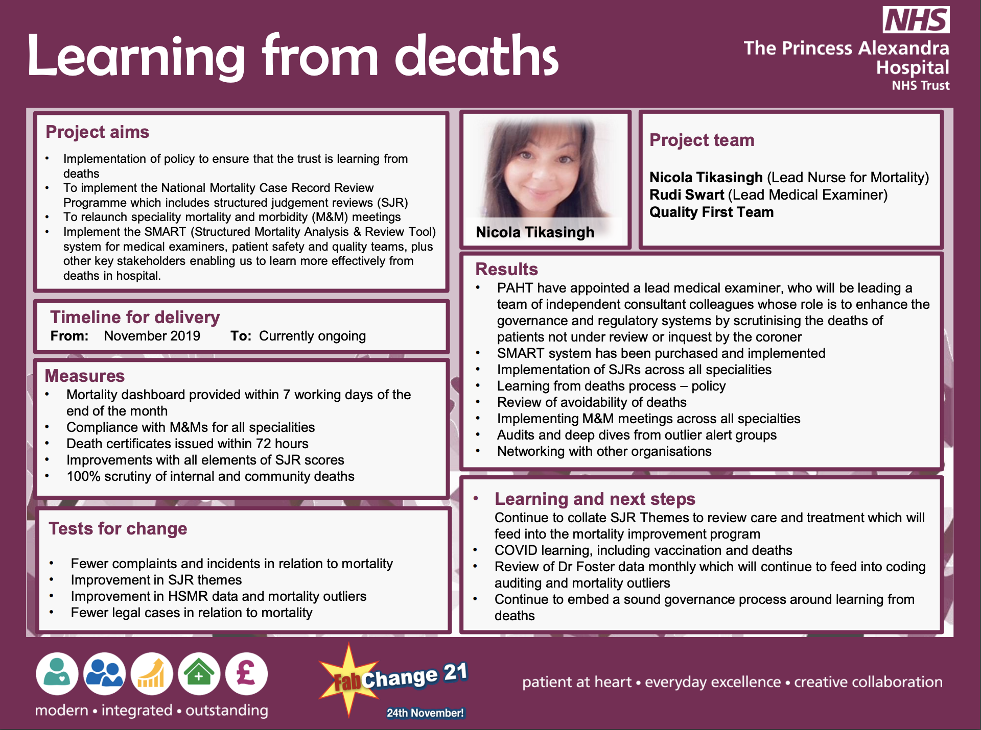 Learning from deaths | Fab NHS Stuff