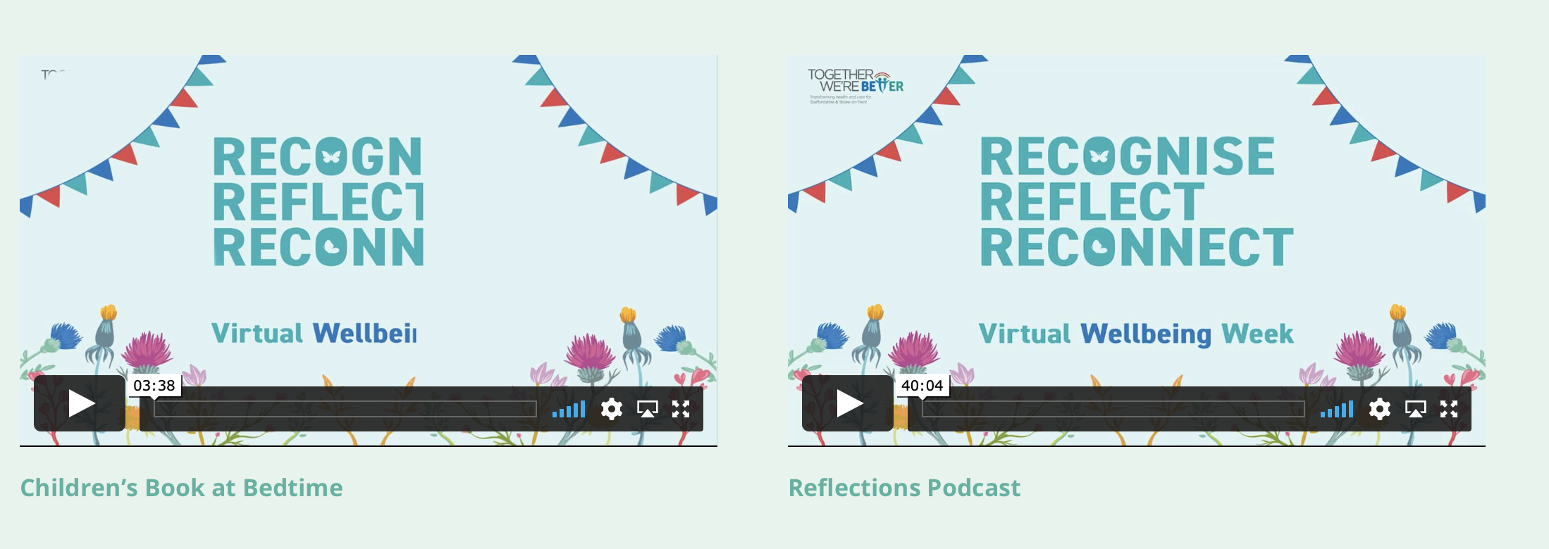 Recognise, Reflect, Reconnect | Fab NHS Stuff
