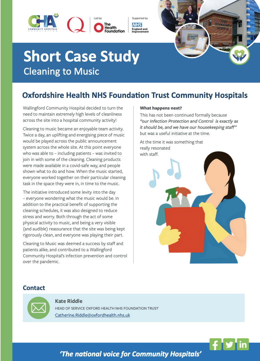 Cleaning to music | Fab NHS Stuff