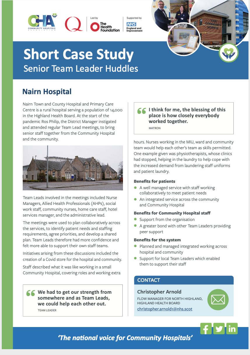 Highland Huddles | Fab NHS Stuff