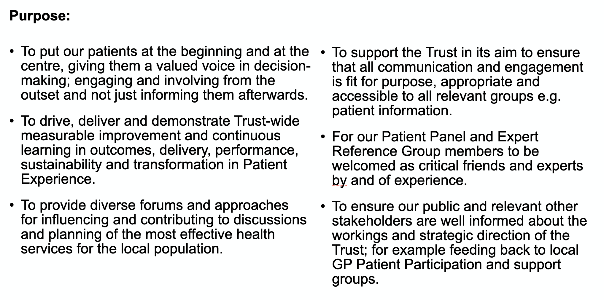 Patient Panel | Fab NHS Stuff