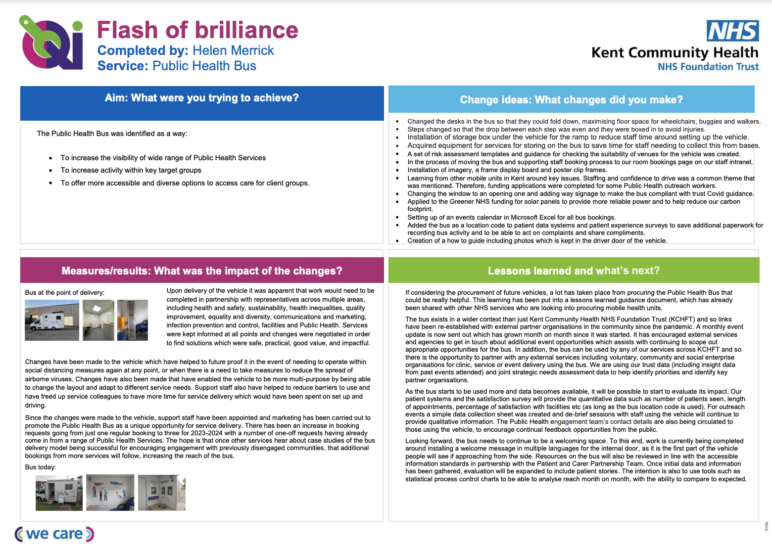 Improving a public health bus | Fab NHS Stuff