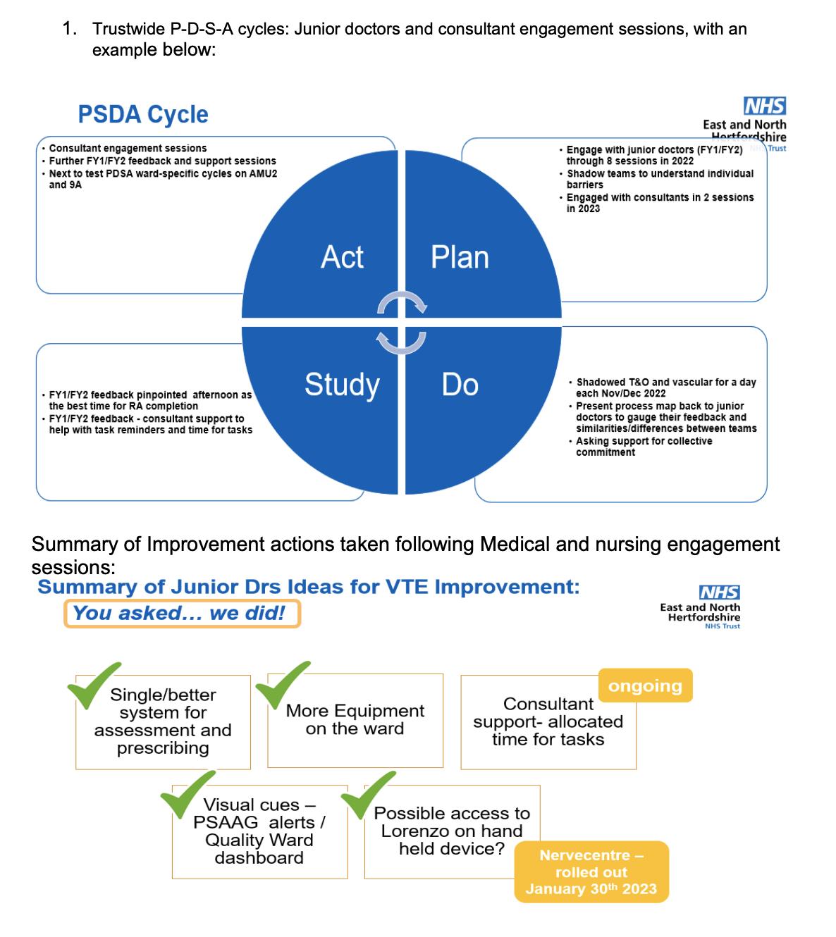 Leading Quality – Harmfree care: Venous Thromboembolism (VTE ...