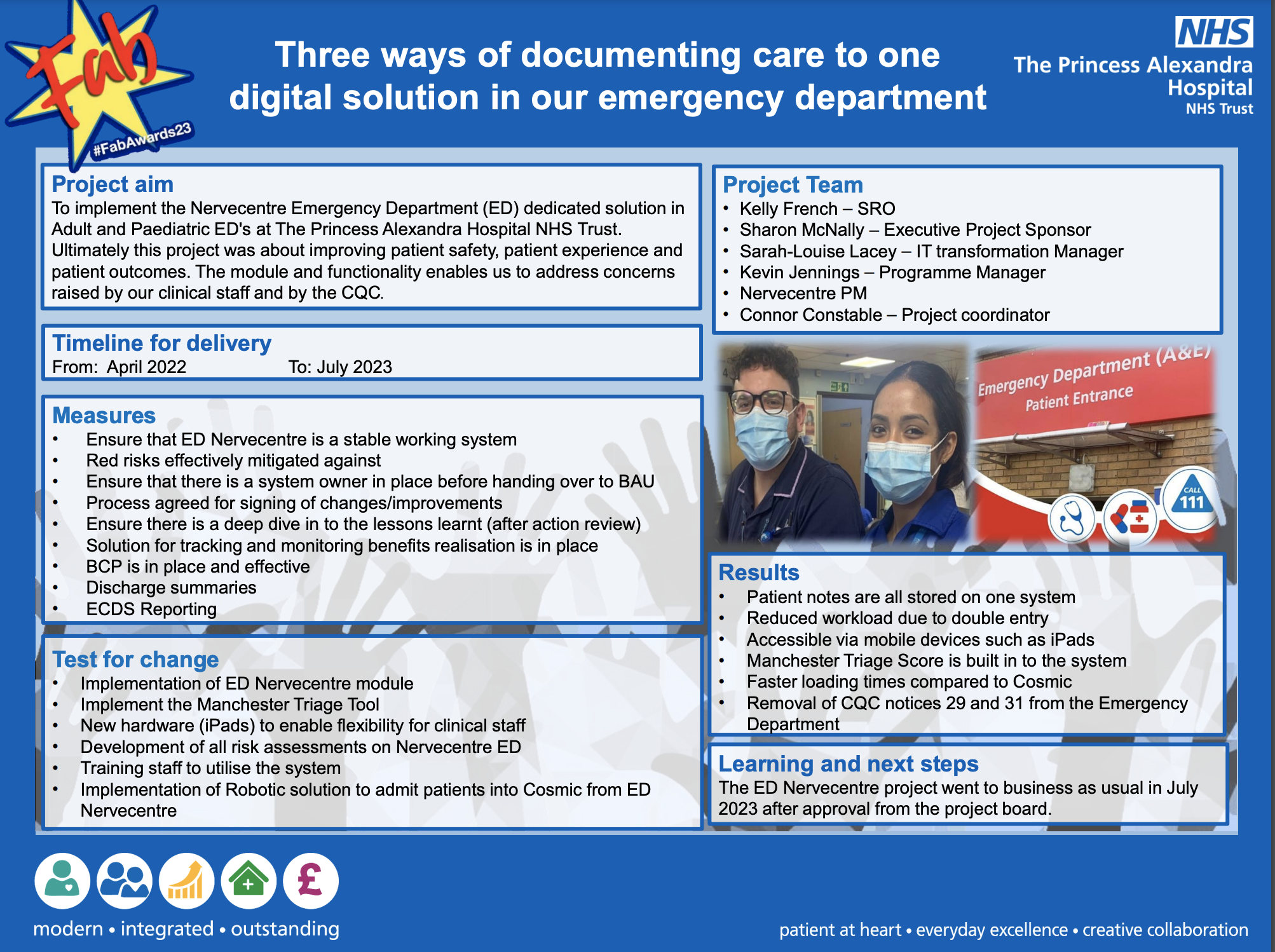Three ways of documenting care to one digital solution in our emergency ...