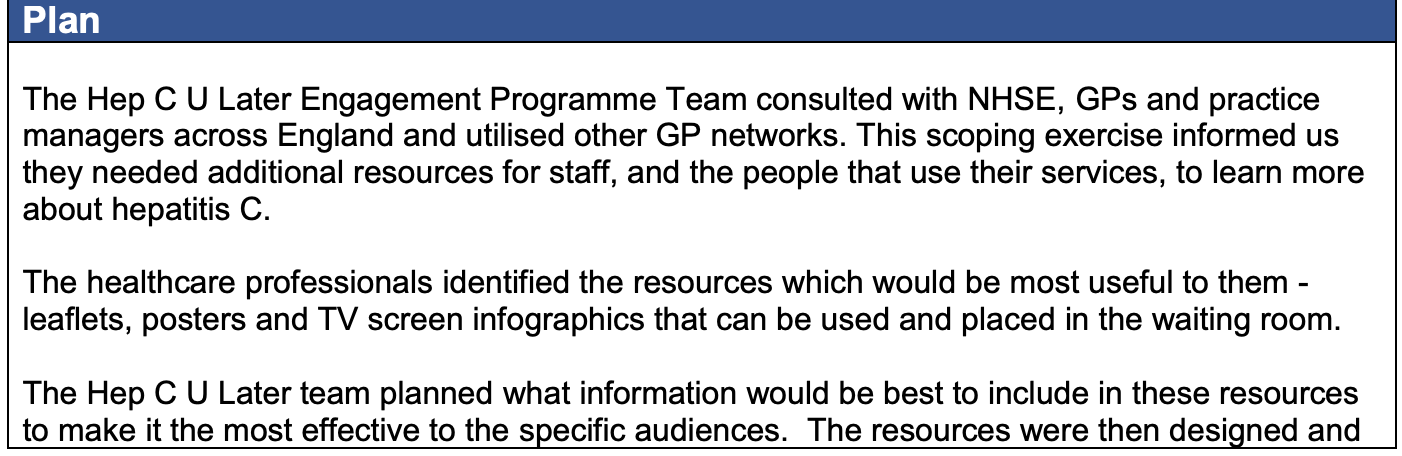 Hep C U Later - Developing a toolkit to support Hepatitis C elimination ...