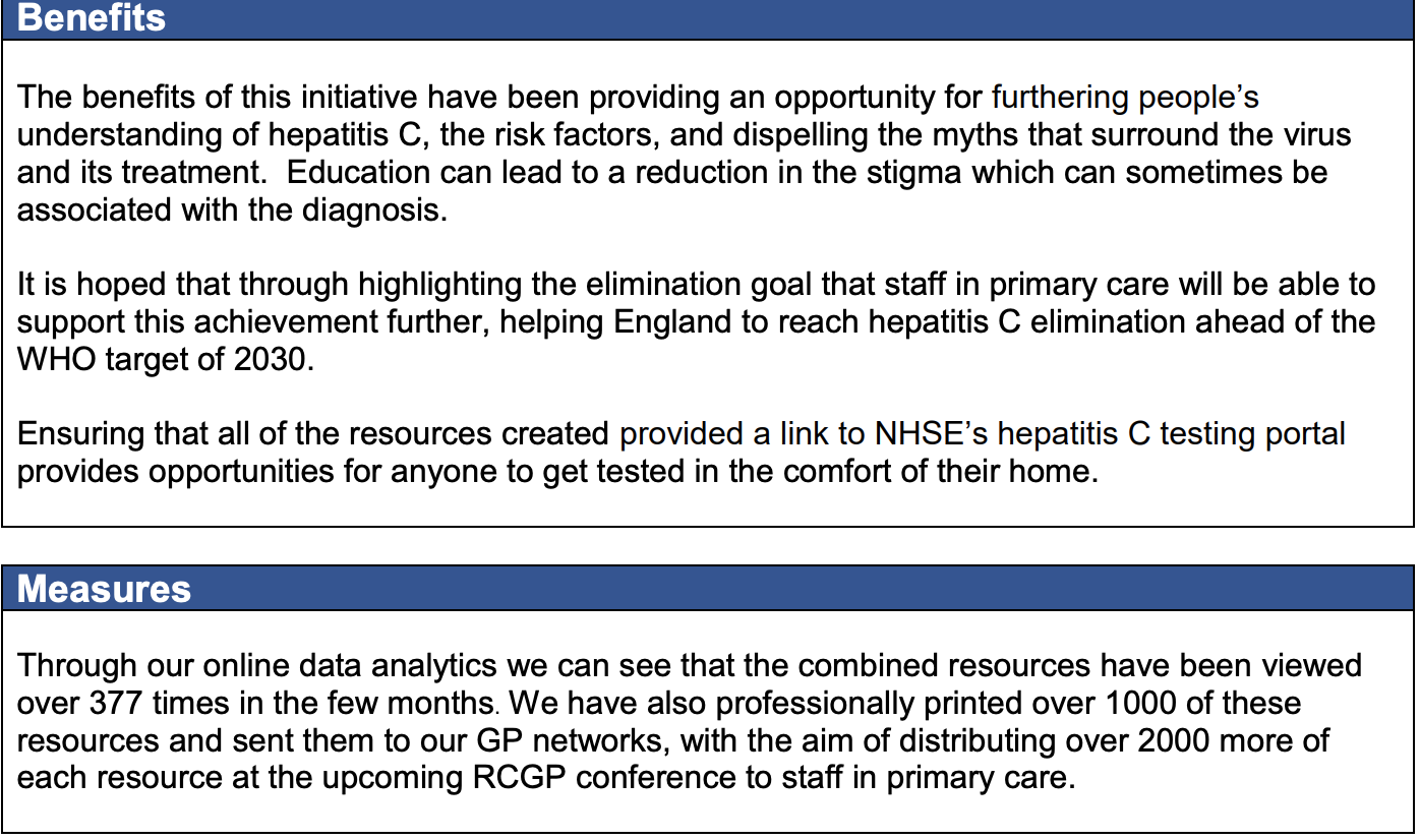 Hep C U Later - Developing a toolkit to support Hepatitis C elimination ...
